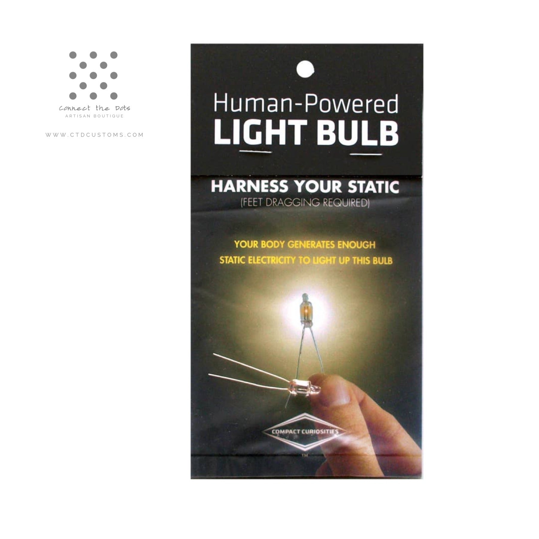 Human Powered Lightbulb – Connect the Dots Customs